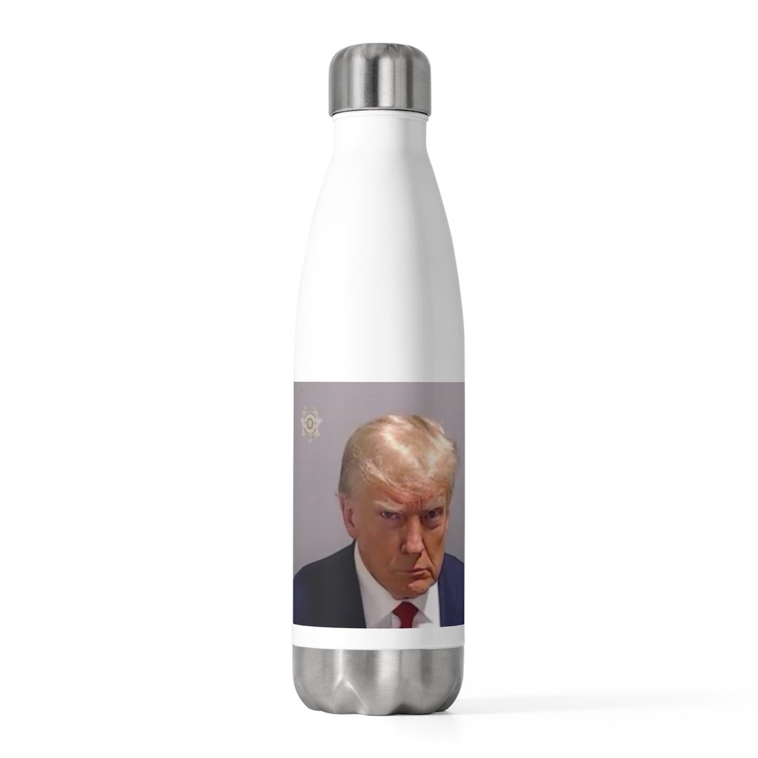 Donald Trump Arrest Mug Shot 20oz Insulated Water Bottle Trump - Etsy