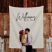 Wedding Backdrop, Minimalist Custom Ceremony Background Banner ...
