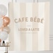 Café Bébé Baby Shower Banner | Coffee Theme Baby Shower Sign | Paris ...