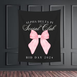 Pink Bow Party Banner, Girly Girl Coquette Decorations for Bachelorette ...