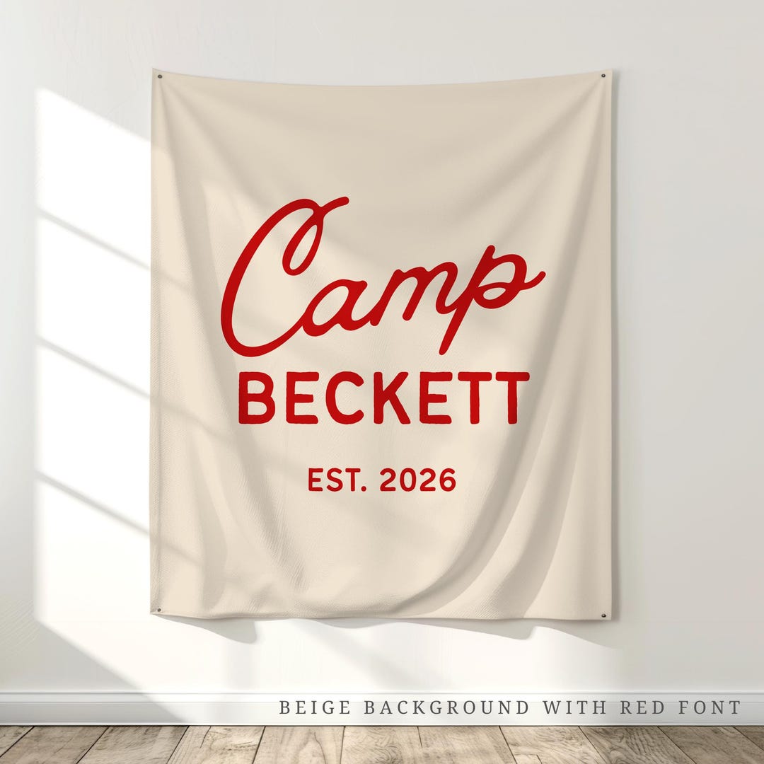 Custom Camp Backdrop : Retro Style Outdoor Themed Party Sign - Etsy