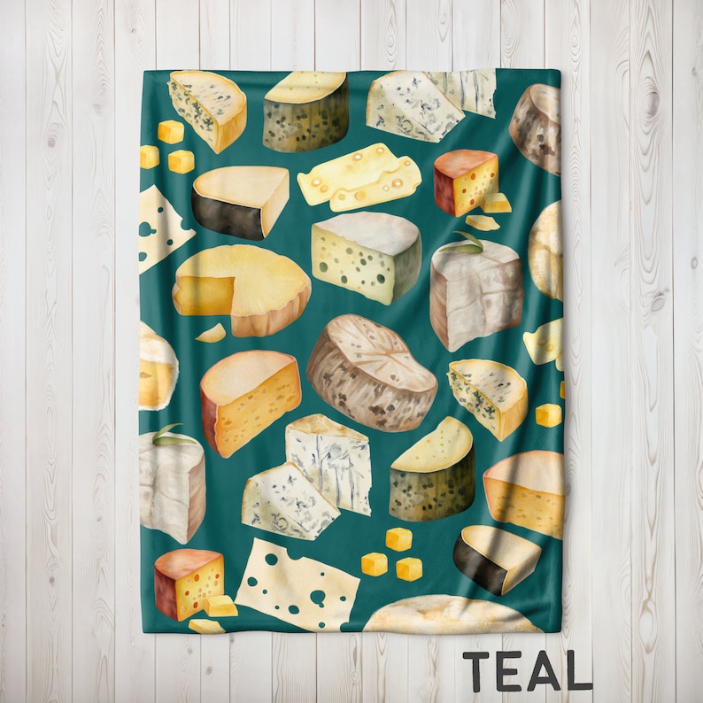 Cheese Lover Gift, Large Velveteen Blanket for Men or Women, Cheese ...