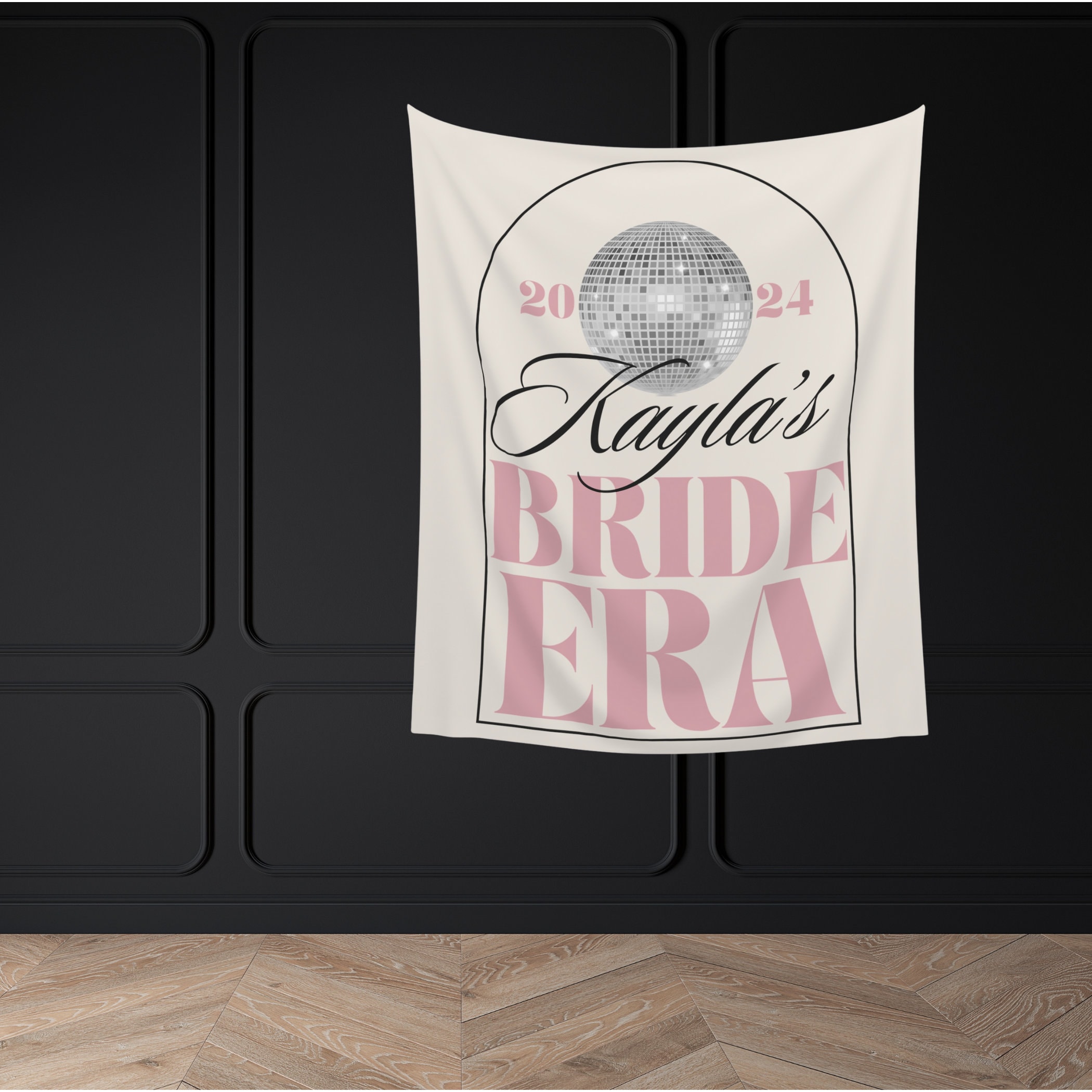 Bride Era Bachelorette Party Banner: Custom Disco Ball Bridal Shower ...