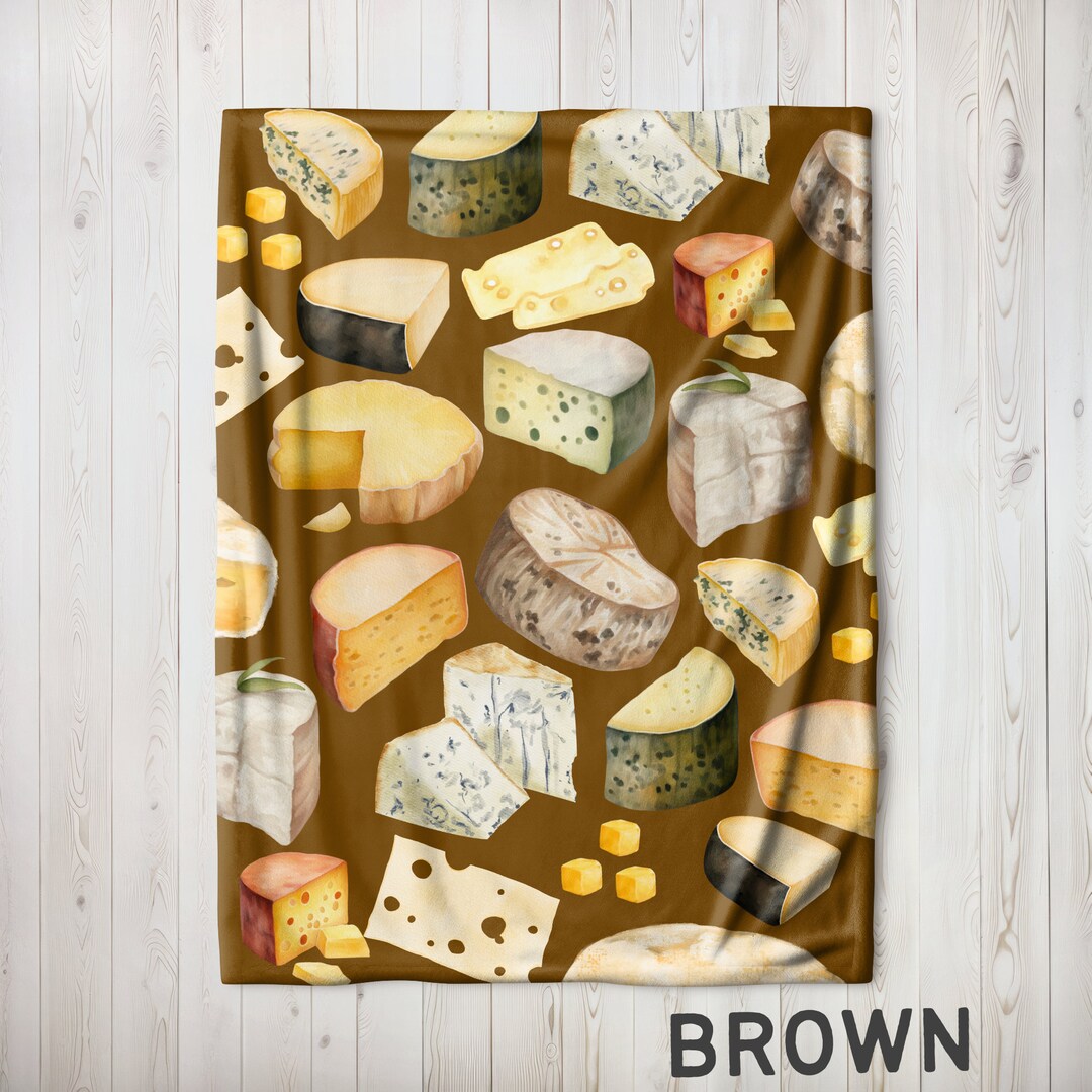 Cheese Lover Gift, Fromage Blanket for Men or Women, Cheese Monger Gift ...