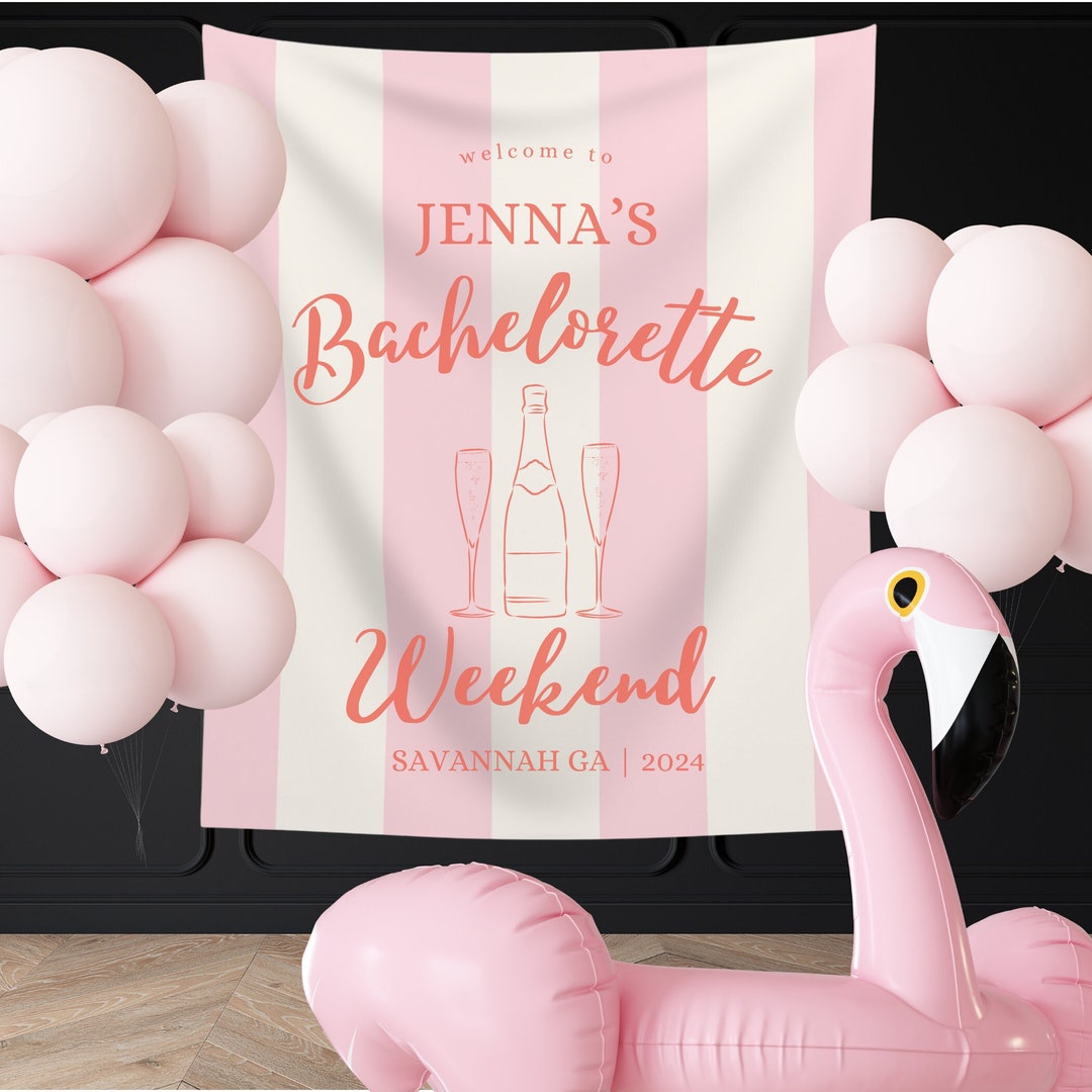 Custom Bachelorette Weekend Banner: Personalized Party Decor - Etsy