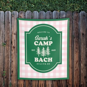 Custom Camp Bach Banner: Personalized Bachelorette Party Decor - Etsy