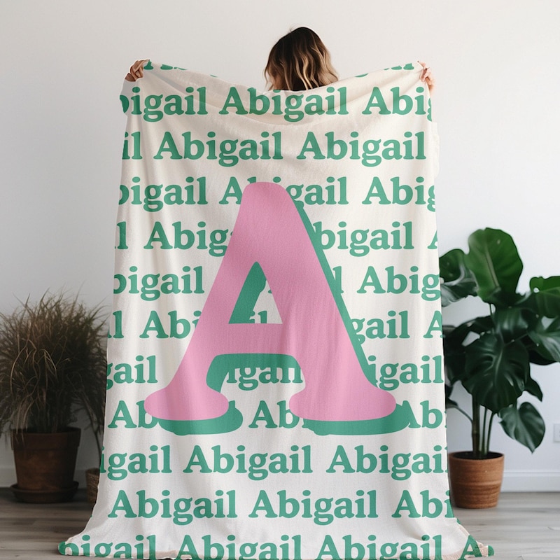 Monogrammed Blanket - Etsy