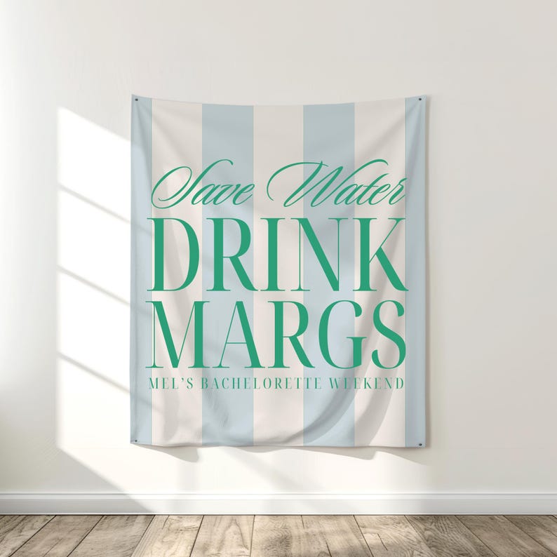 Custom Bachelorette Party Banner: Preppy Girls Club Fabric Backdrop - Etsy