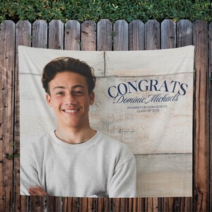 Graduation Photo Banner- Aesthetic Class of 2025 Decorations With ...