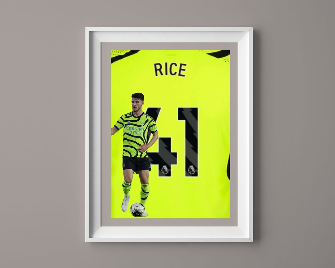 Declan Rice Arsenal Football Print/poster A4/a3/5x7/4x6 - Etsy