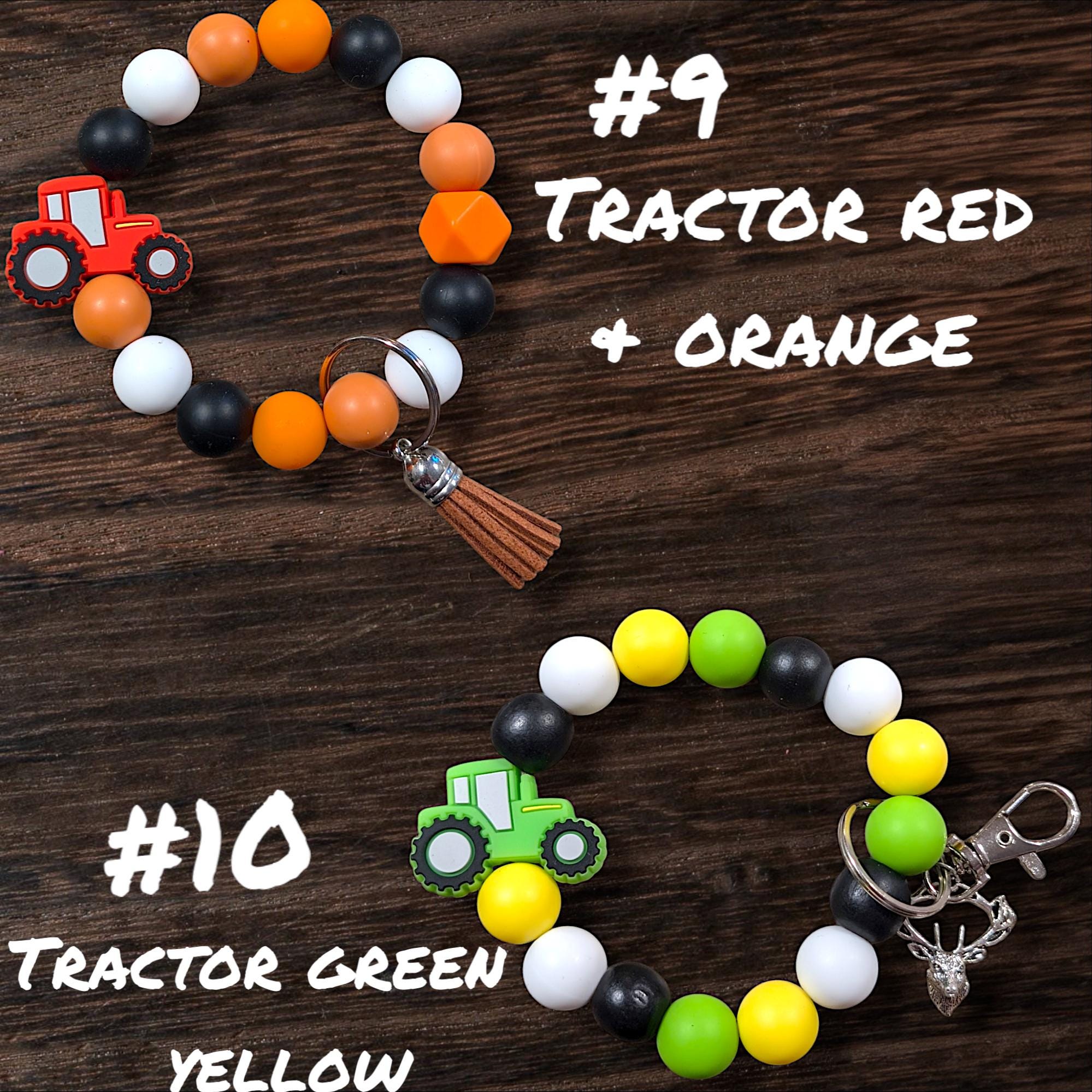 Rustic, Farm, Country, Western, Silicone Bead Wristlets Keychains, Cows ...