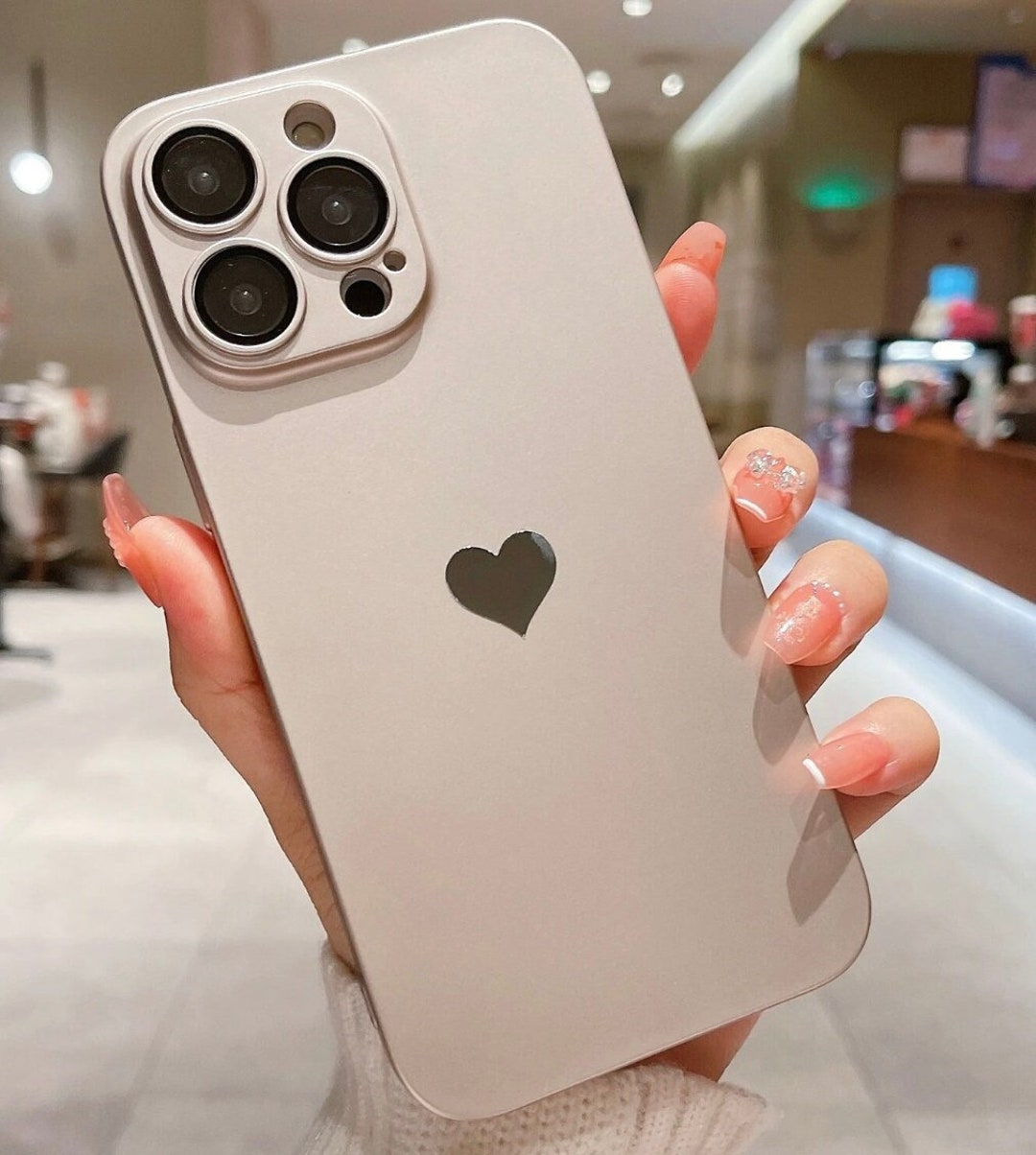 Heart Pattern Phone Case Chic Ipone Case - Etsy