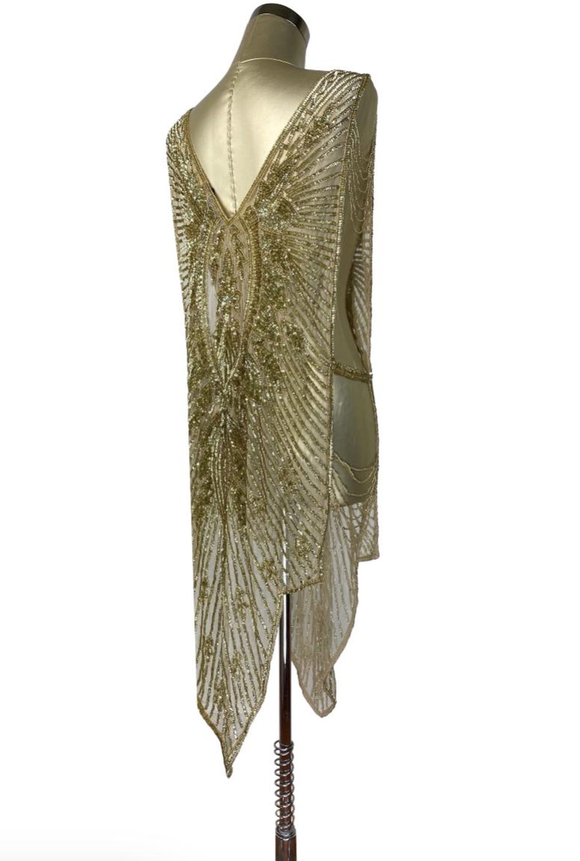 Cinema Collection - 1920's Art Deco Panel Draped Tabard Gown - the Blow ...