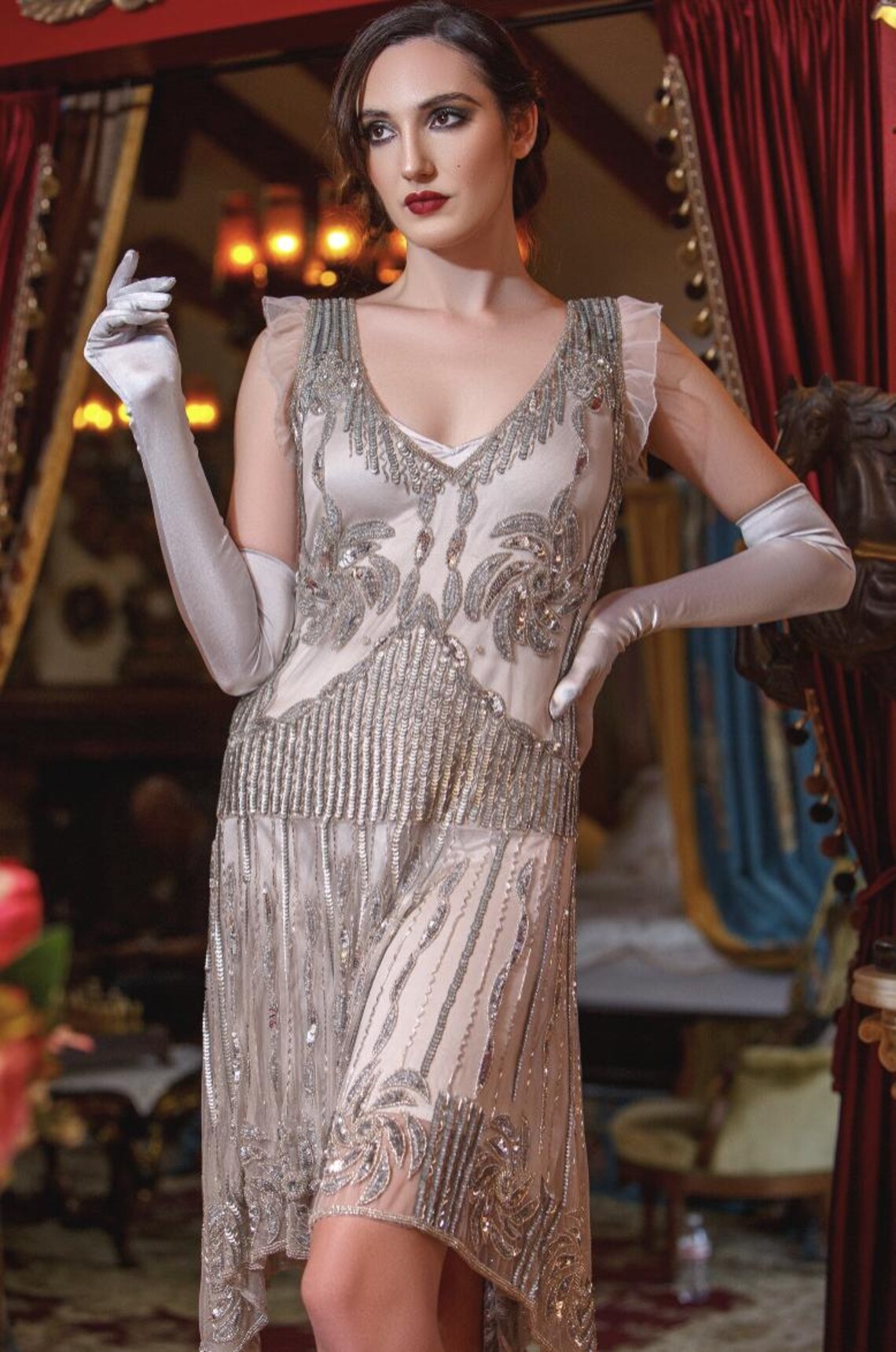 The 1920s Hollywood Regency Handkerchief Vintage Gown - Etsy