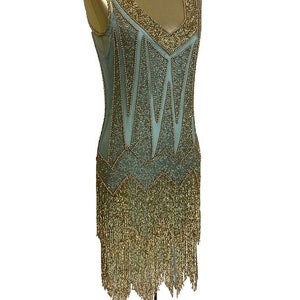 1920's Flapper Fringe Gatsby Party Dress the Zenith Gold Collection - Etsy