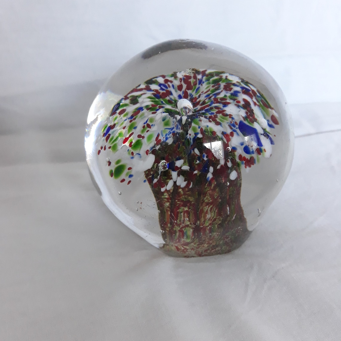 Vintage Retro Massive Heavy Glass Paperweight, Glass Ball - Etsy