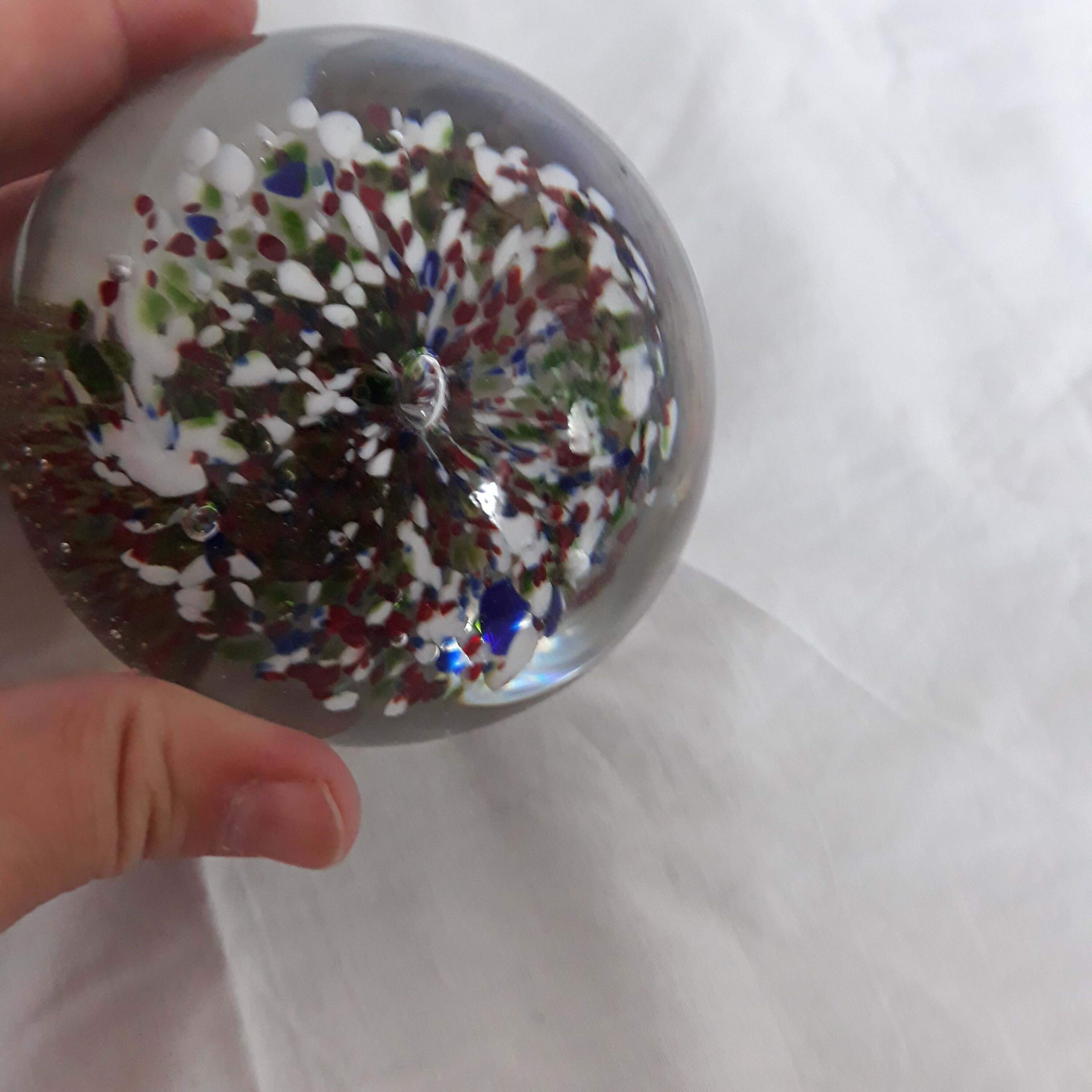 Vintage Retro Massive Heavy Glass Paperweight, Glass Ball - Etsy
