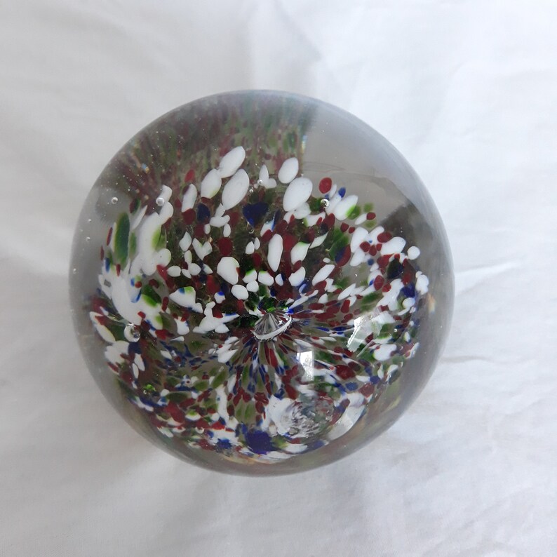 Vintage Retro Massive Heavy Glass Paperweight, Glass Ball - Etsy