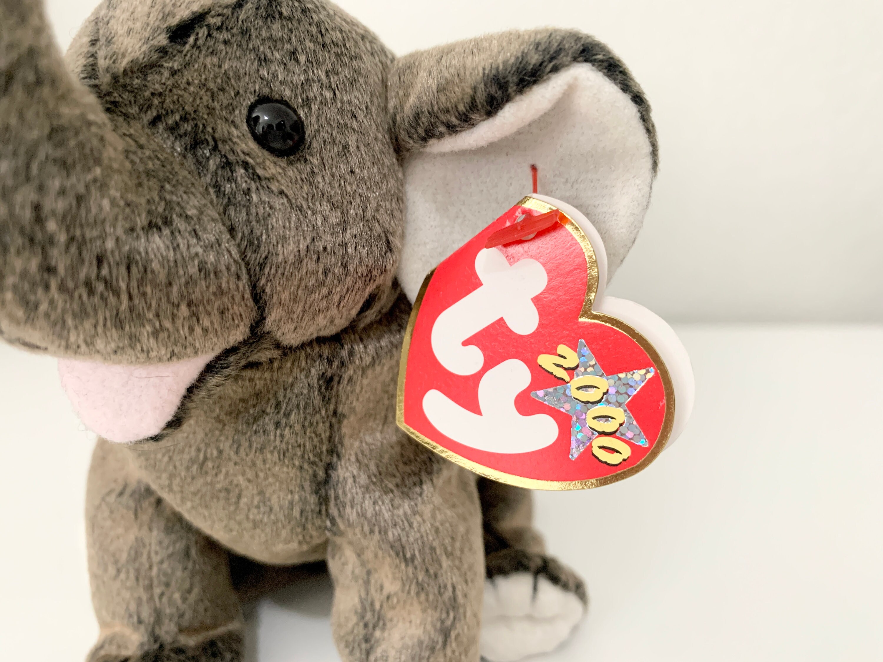 2000 Trumpet the Elephant TY Beanie Baby, Collectible Gray Elephant ...