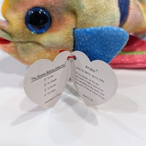 2000 Aruba the Fish TY Beanie Baby, Collectible Rainbow Tropical ...