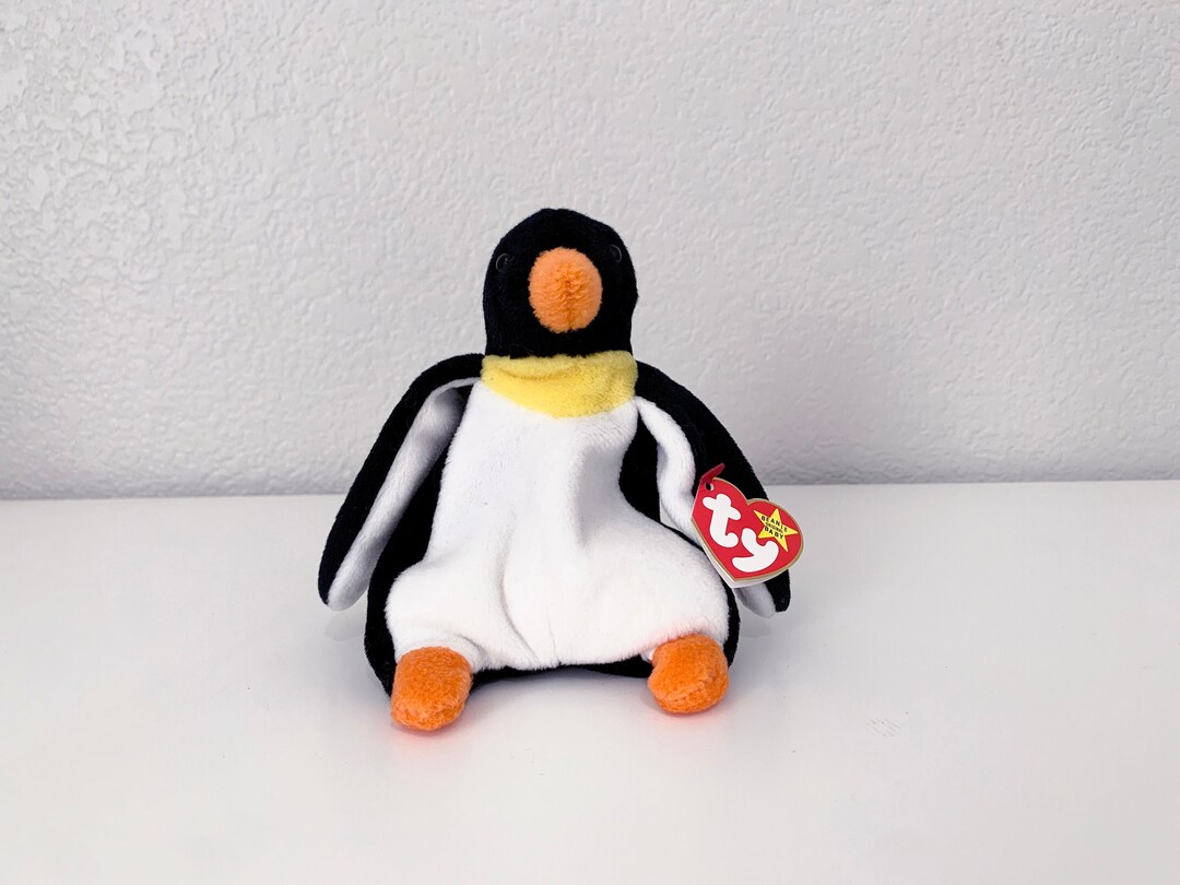 Rare 1995 Waddle the Penguin TY Beanie Baby With 4th and 5th Gen Tags ...