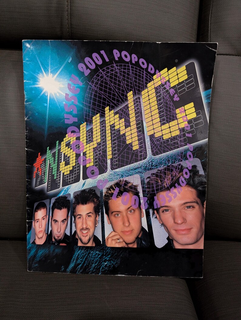 2001 Pop Odyssey NSYNC Concert Program Book Boy Band Music Memorabilia ...