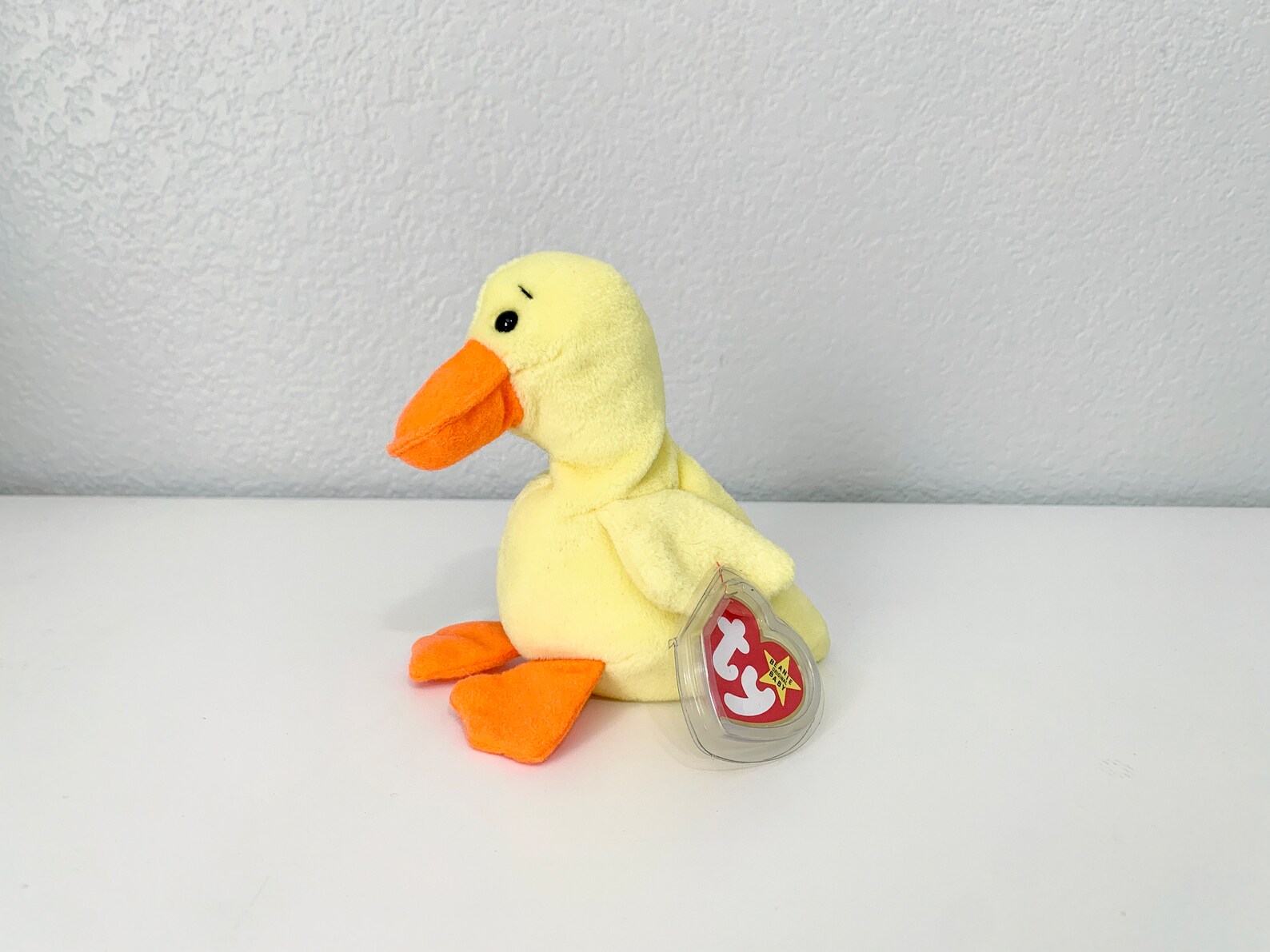 Rare 1993 Quackers the Duck TY Beanie Baby With 4th Gen Tags Vintage ...