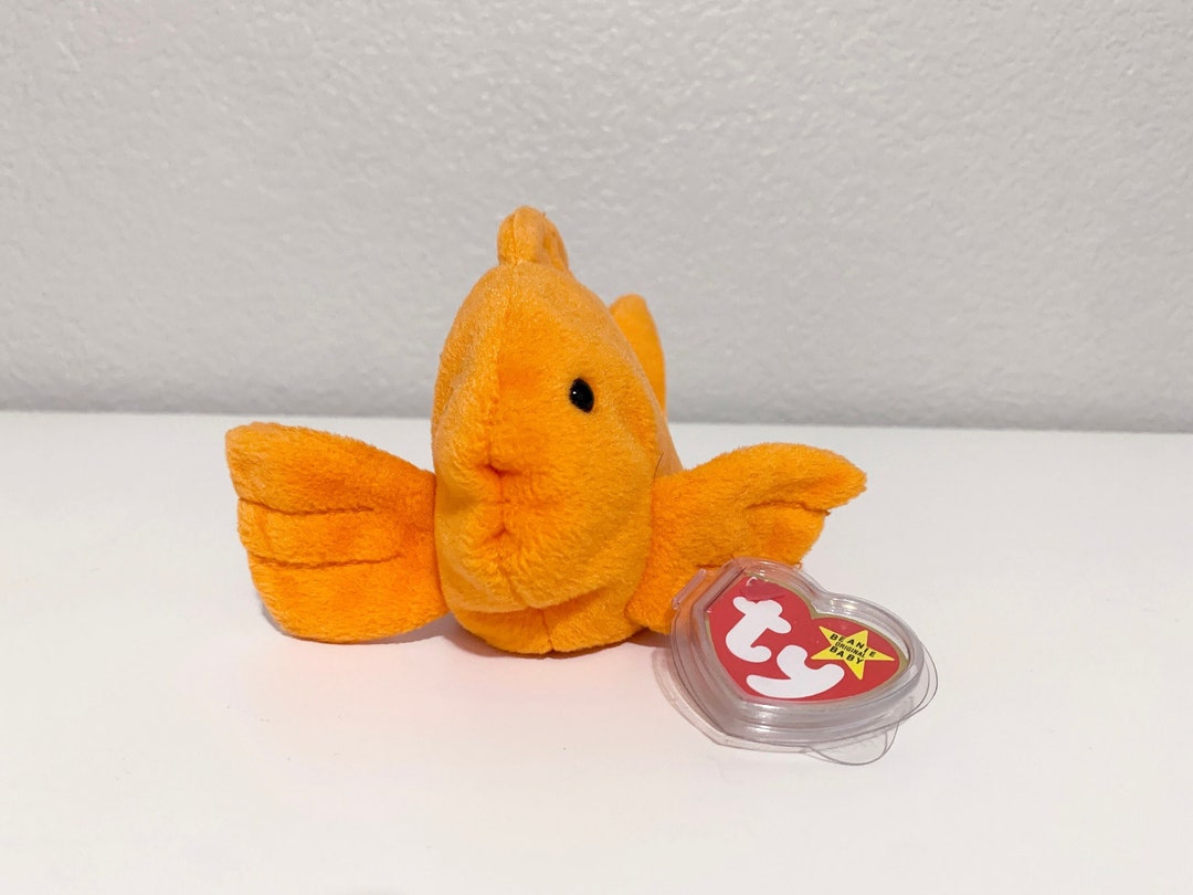 Rare 1994 Goldie the Goldfish TY Beanie Baby With 4th Gen Tags ...