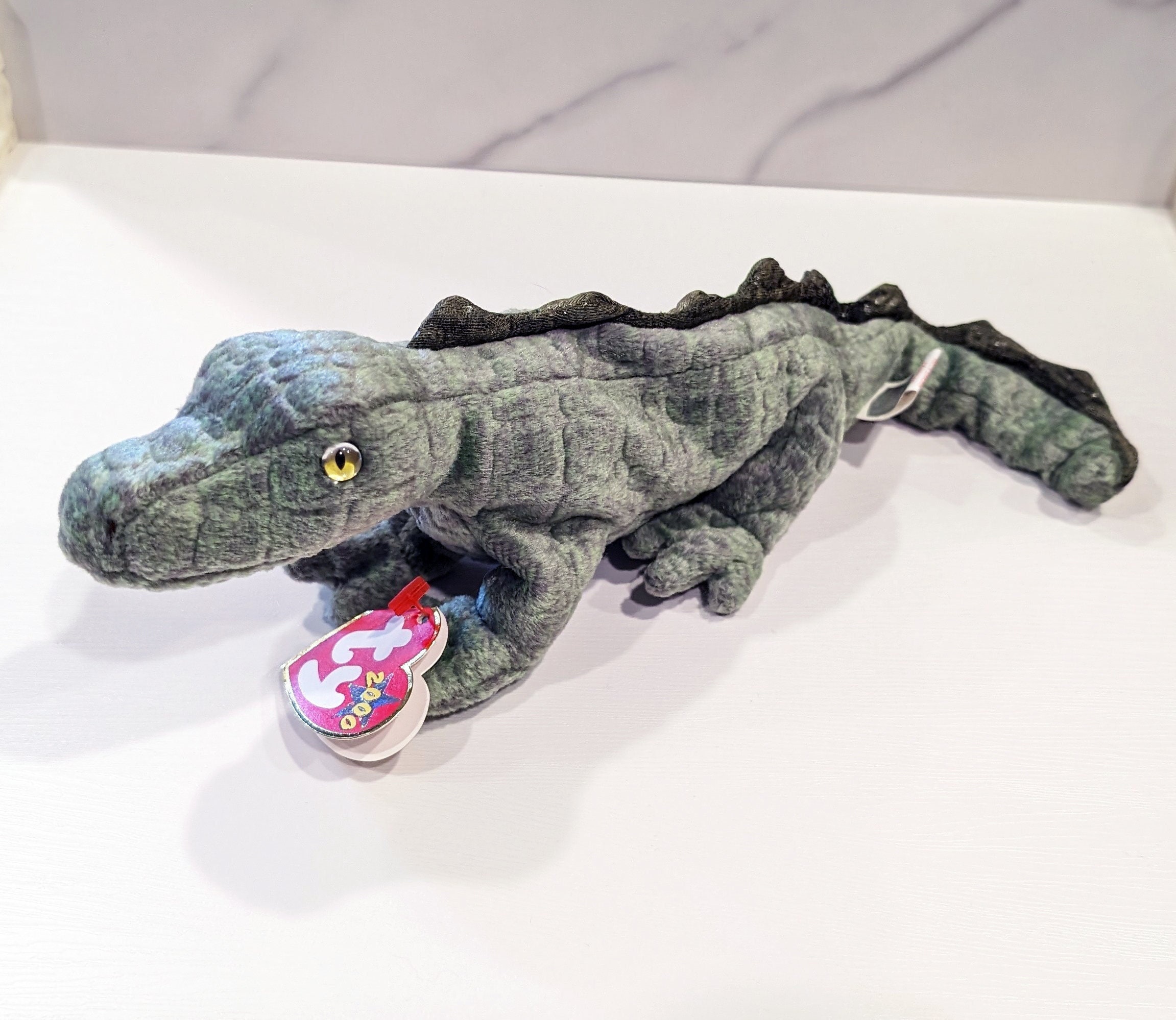 2000 Swampy the Alligator TY Beanie Baby, Collectible Green Gator Plush ...