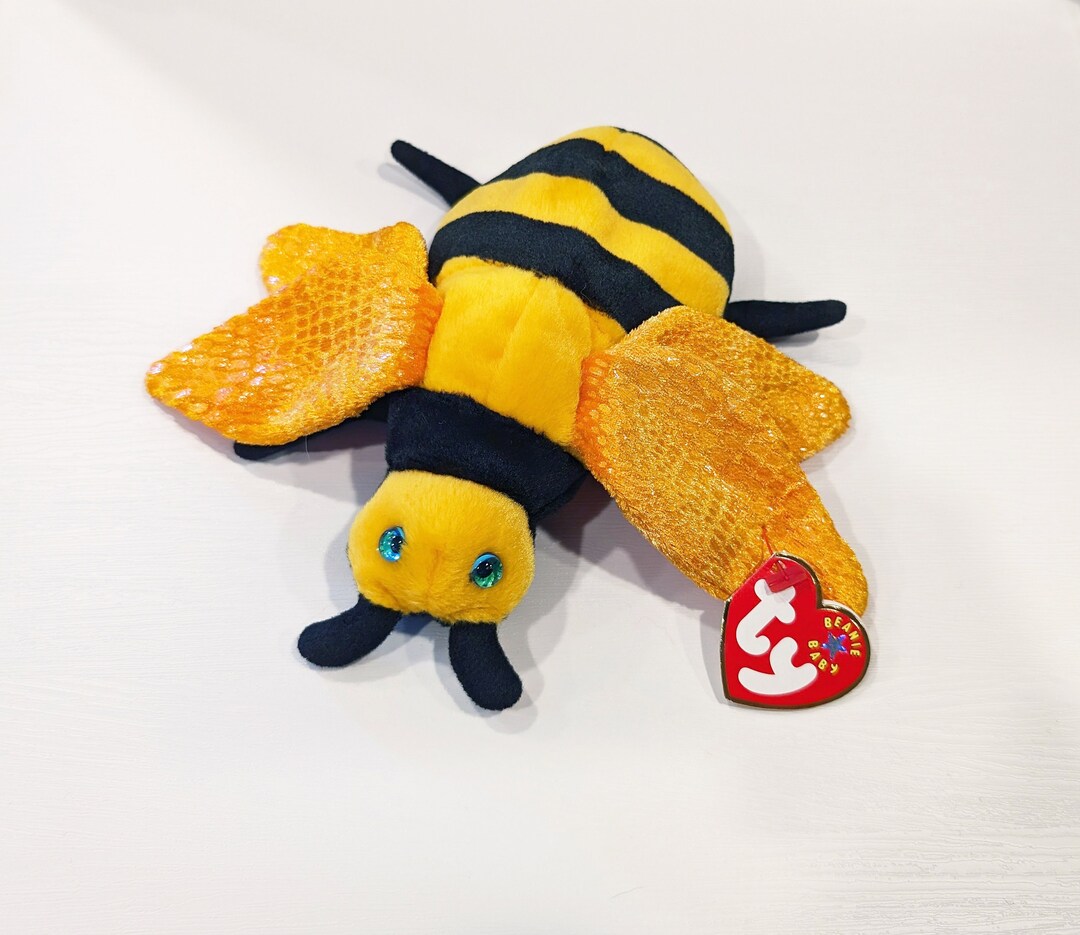 2001 Buzzie the Bee TY Beanie Baby, Collectible Yellow Bumble Bee Insect Plush - Etsy