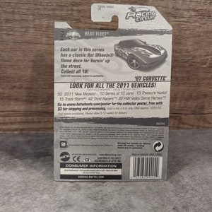 Hot Wheels 97 Corvette 2011 Heat Fleet Series Collectible Car - Etsy