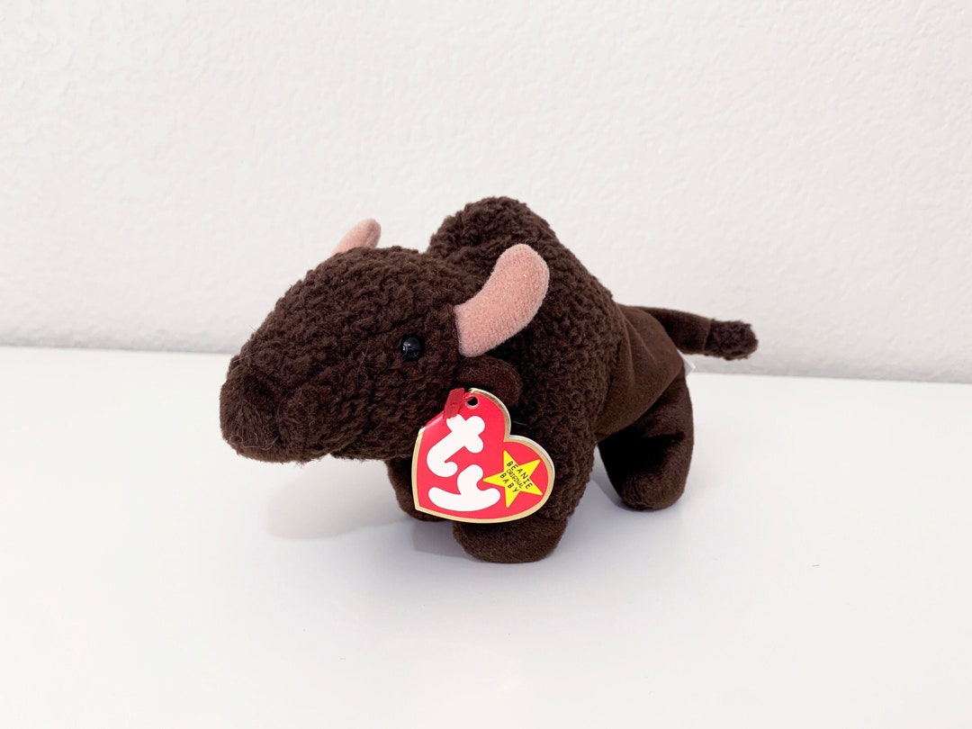 1998 Roam the Buffalo TY Beanie Baby, Collectible Western Brown Wooly ...