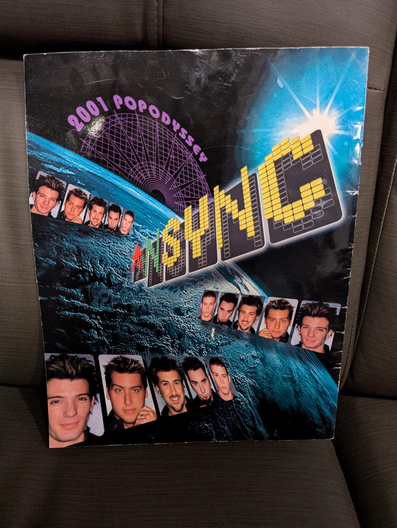 2001 Pop Odyssey NSYNC Concert Program Book Boy Band Music Memorabilia ...