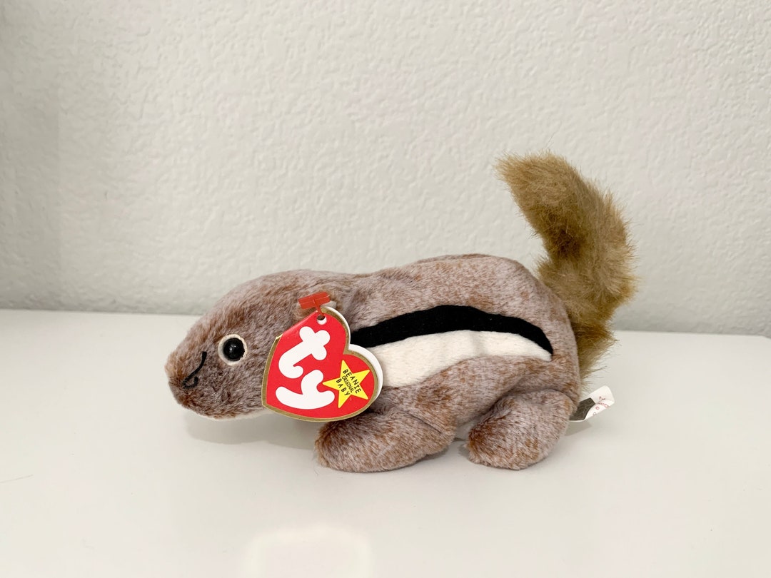 2000 Chipper the Chipmunk TY Beanie Baby, Collectible Brown Chipmunk ...