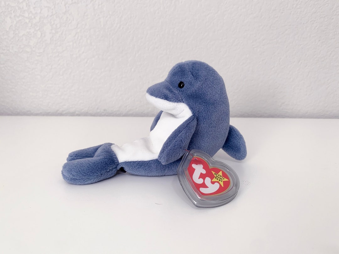 1997 Echo the Dolphin TY Beanie Baby, Error Tags, Collectible Plush - Etsy