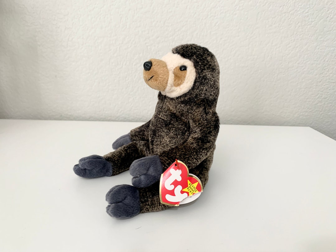 1999 Slowpoke the Sloth TY Beanie Baby, Collectible Brown Sloth Plush ...