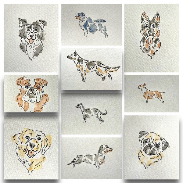 Abstract Dog Art - Etsy