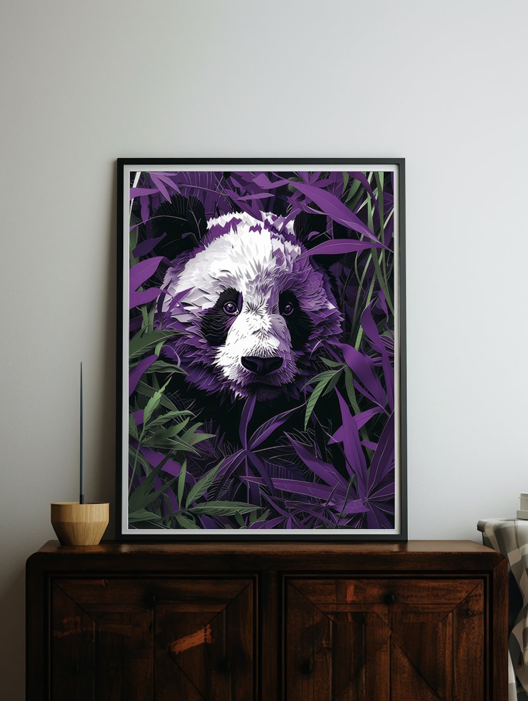 Paper Cut Panda Print, Digital Wall Art, Panda Wall Art, Panda Print ...
