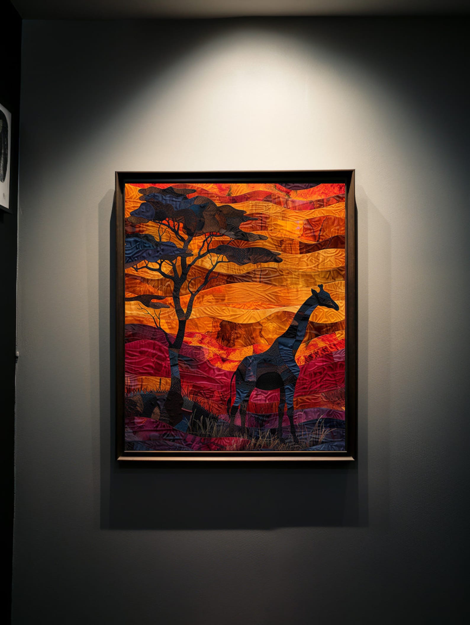 African Giraffe Print, Large Wall Art, Giraffe Wall Art, Giraffe Print ...