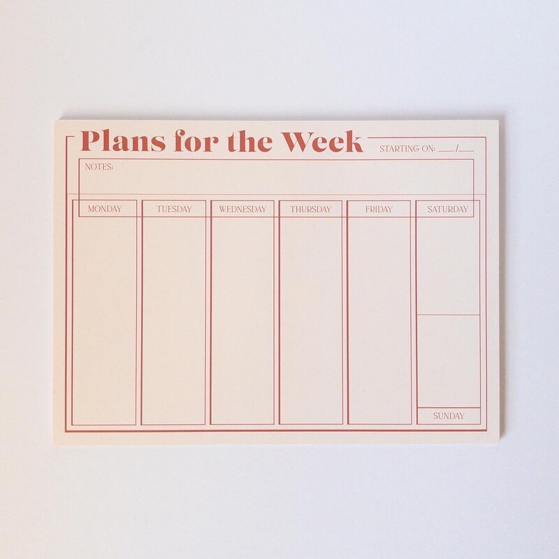 Weekly Planner - Etsy