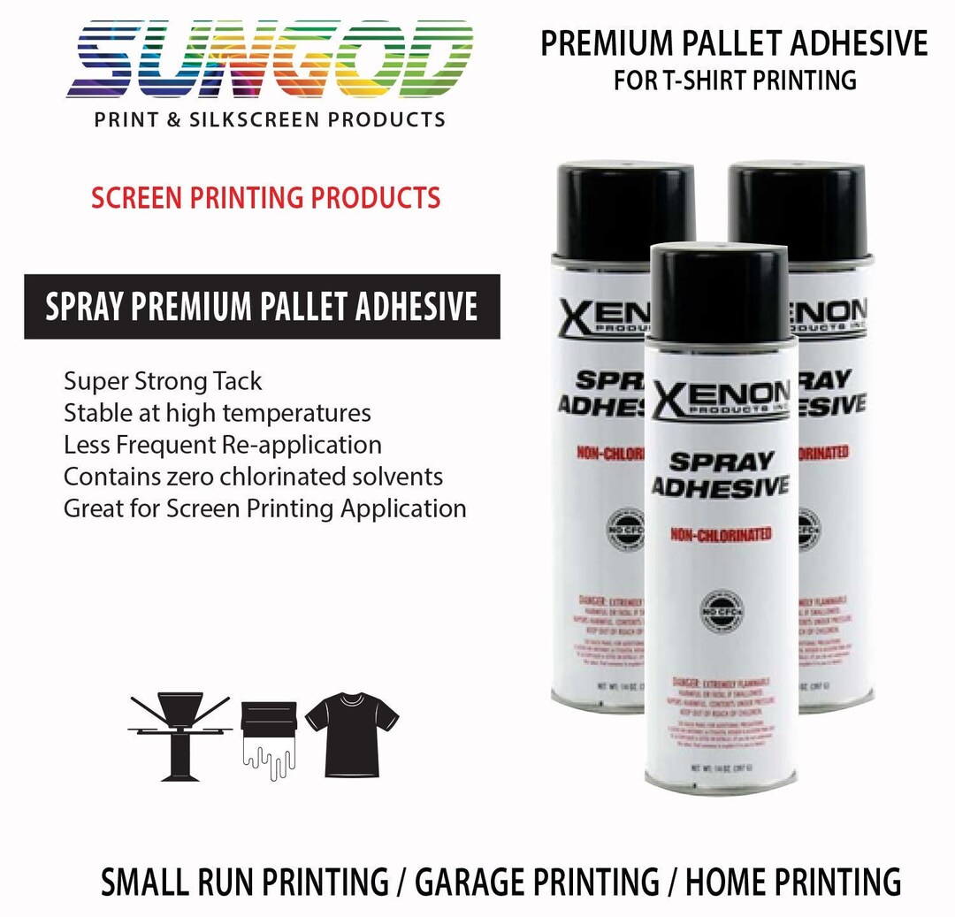 Spray Premium Mist Pallet Adhesive for T-shirt Printers / Silkscreen ...