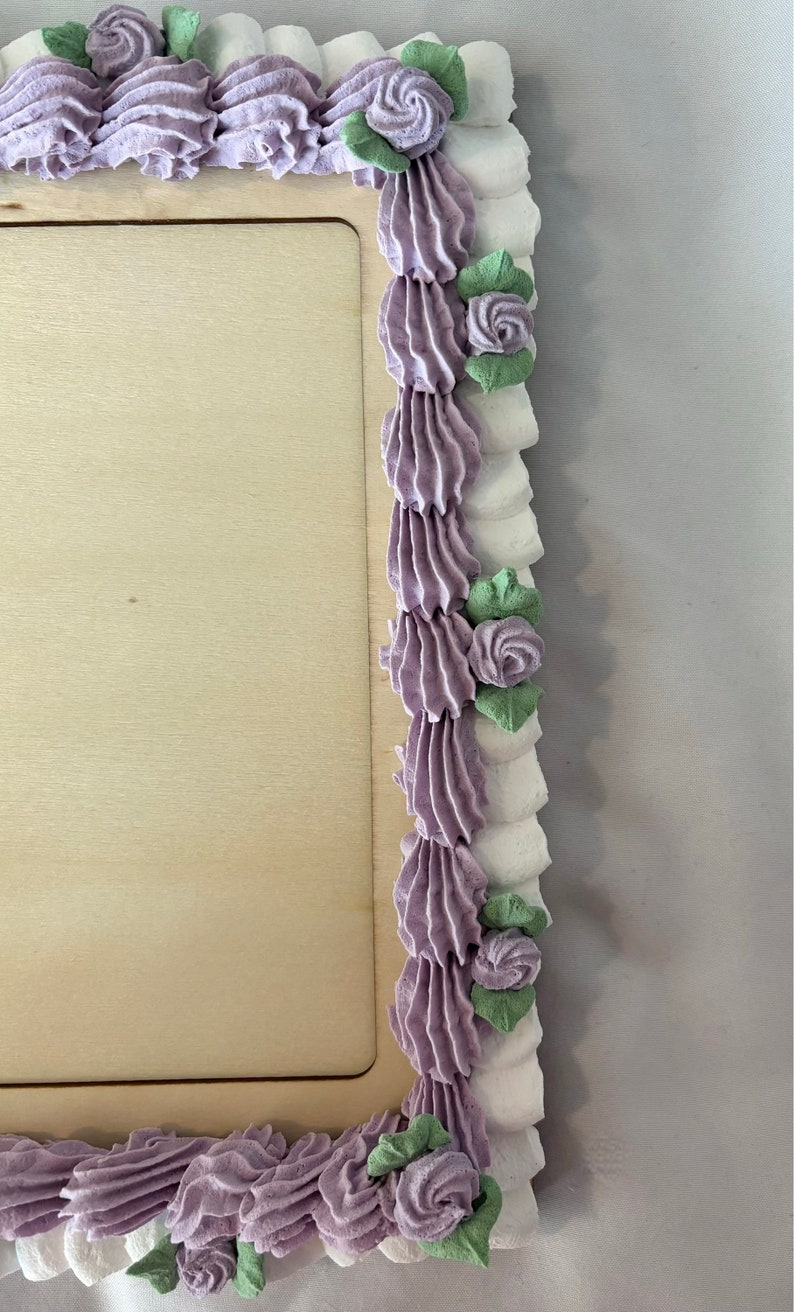 Pink or Purple Fake Cake Picture Frame - Etsy