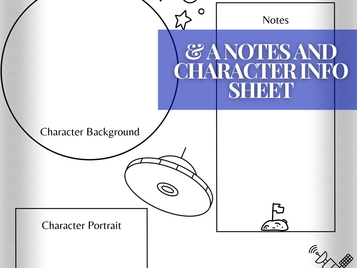 Digital Download Alien & Space Themed Dungeons and Dragons Character ...