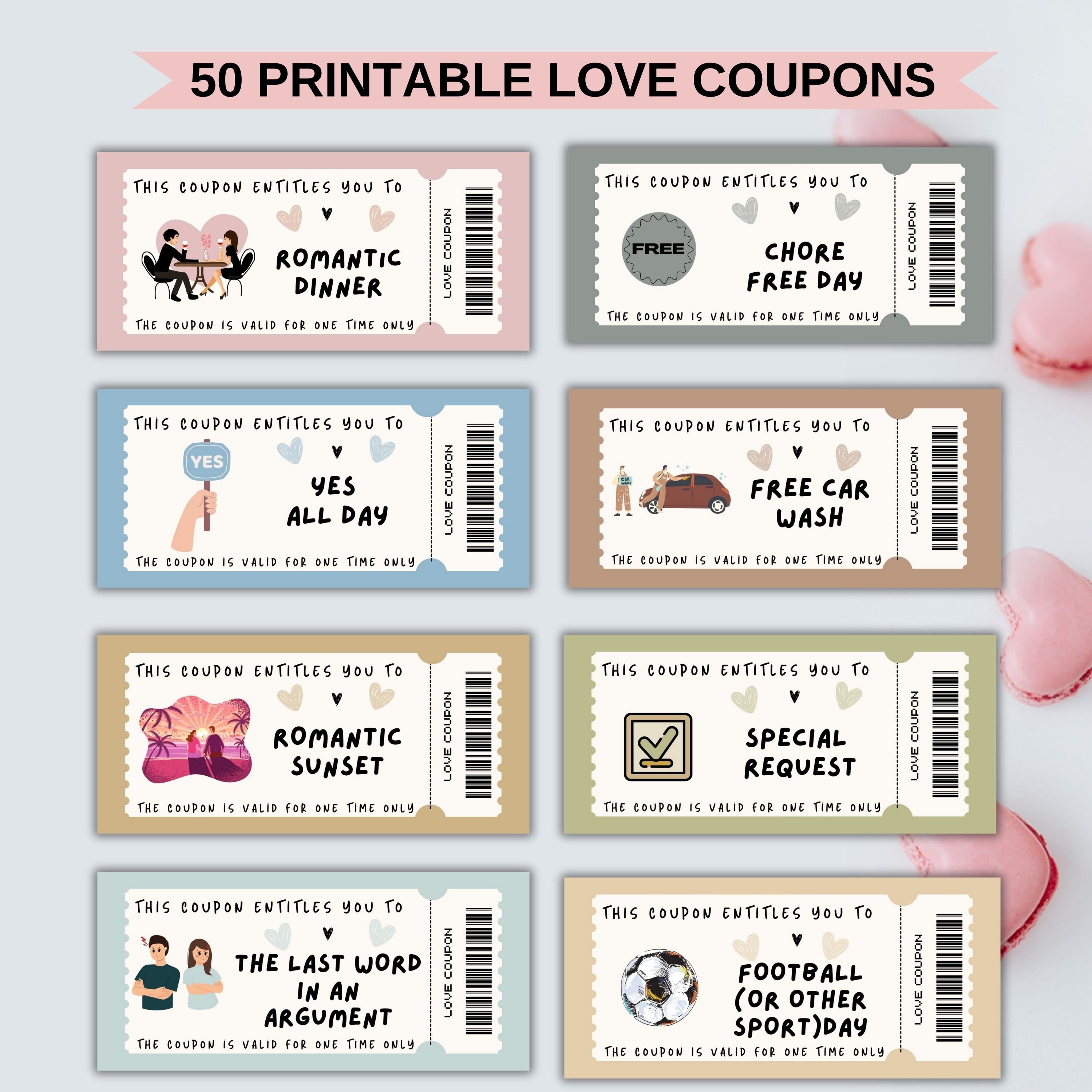 Boyfriend Coupon Book Boyfriend Valentine's Day Gift Coupon Book ...