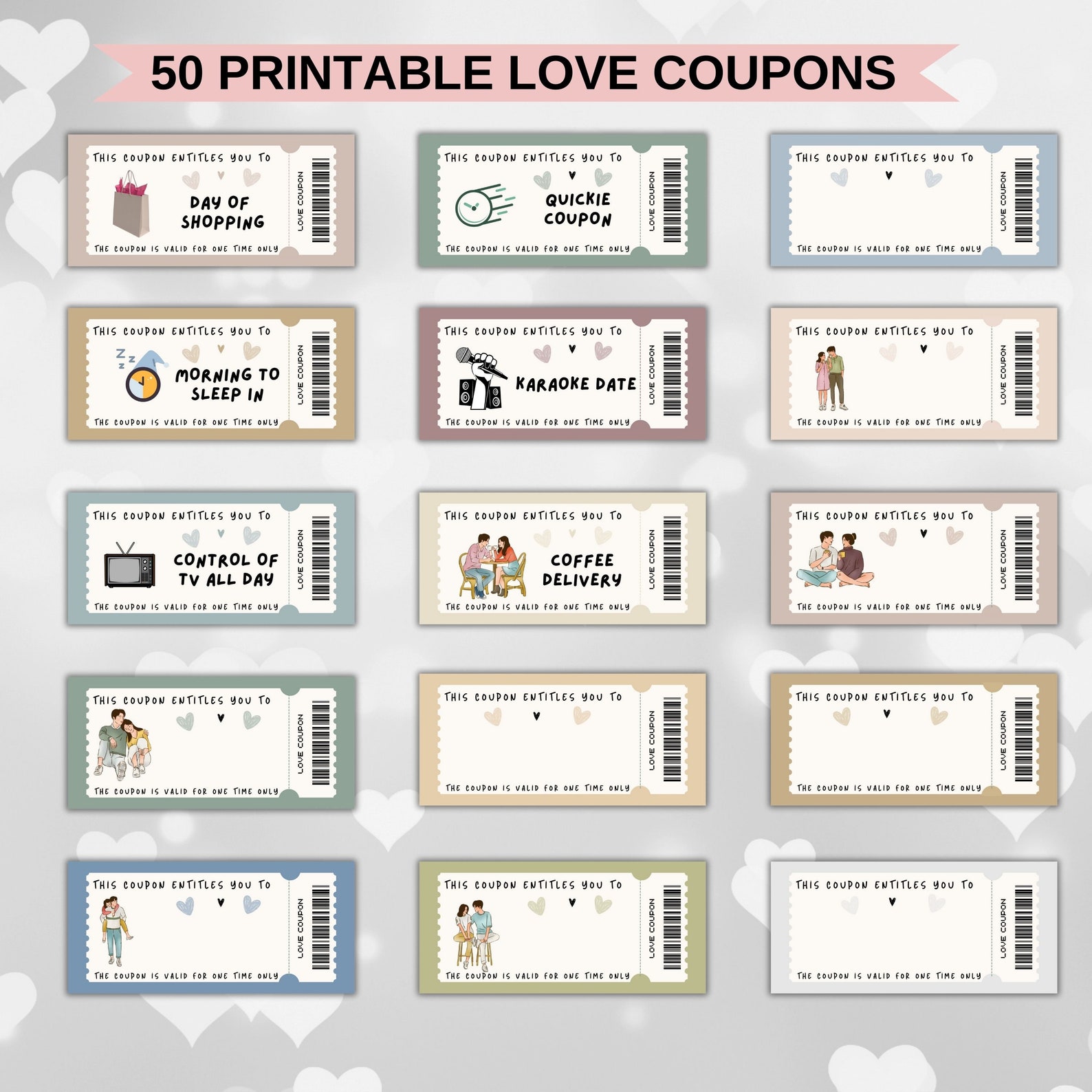 Boyfriend Coupon Book Boyfriend Valentine's Day Gift Coupon Book ...