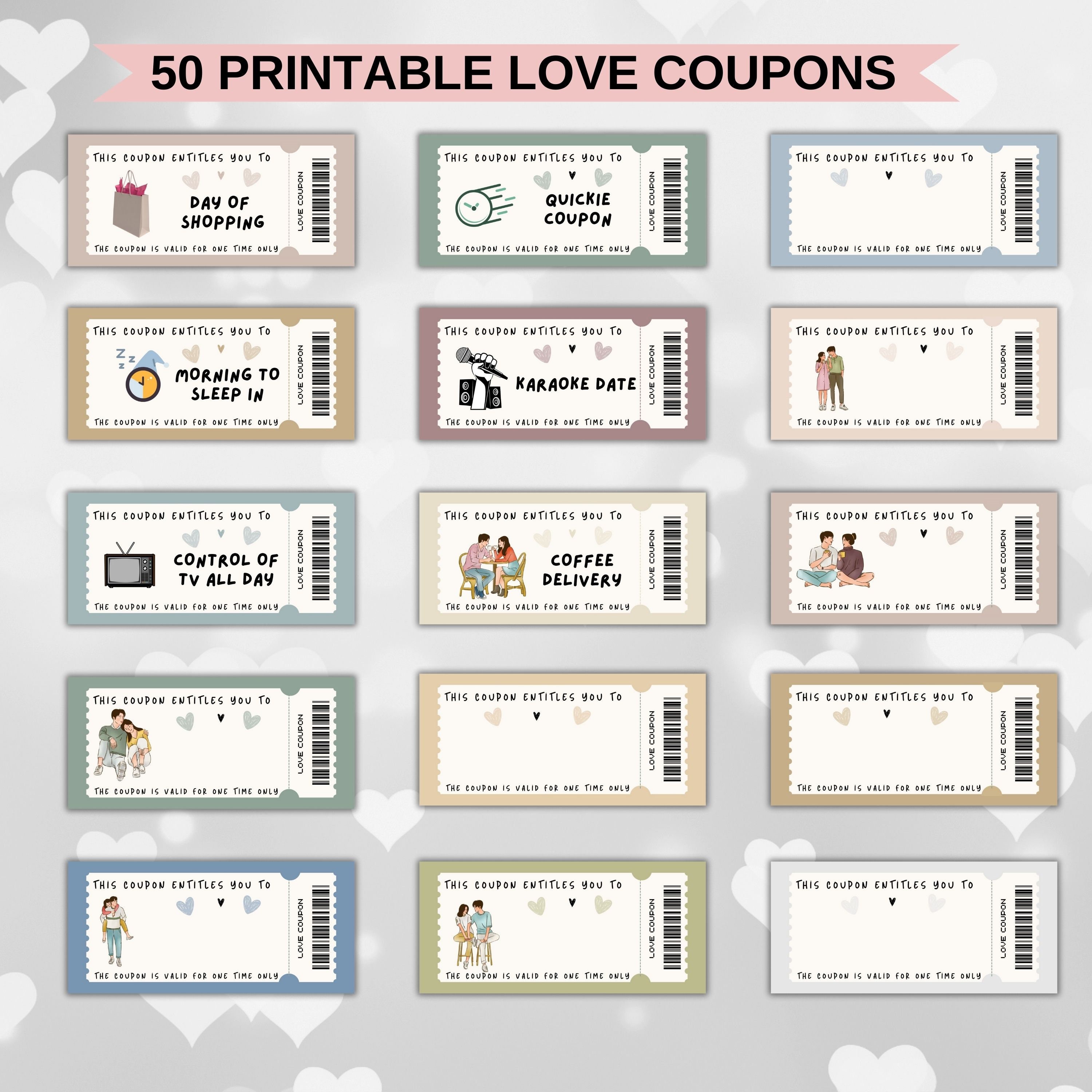 Boyfriend Coupon Book Boyfriend Valentine's Day Gift Coupon Book ...