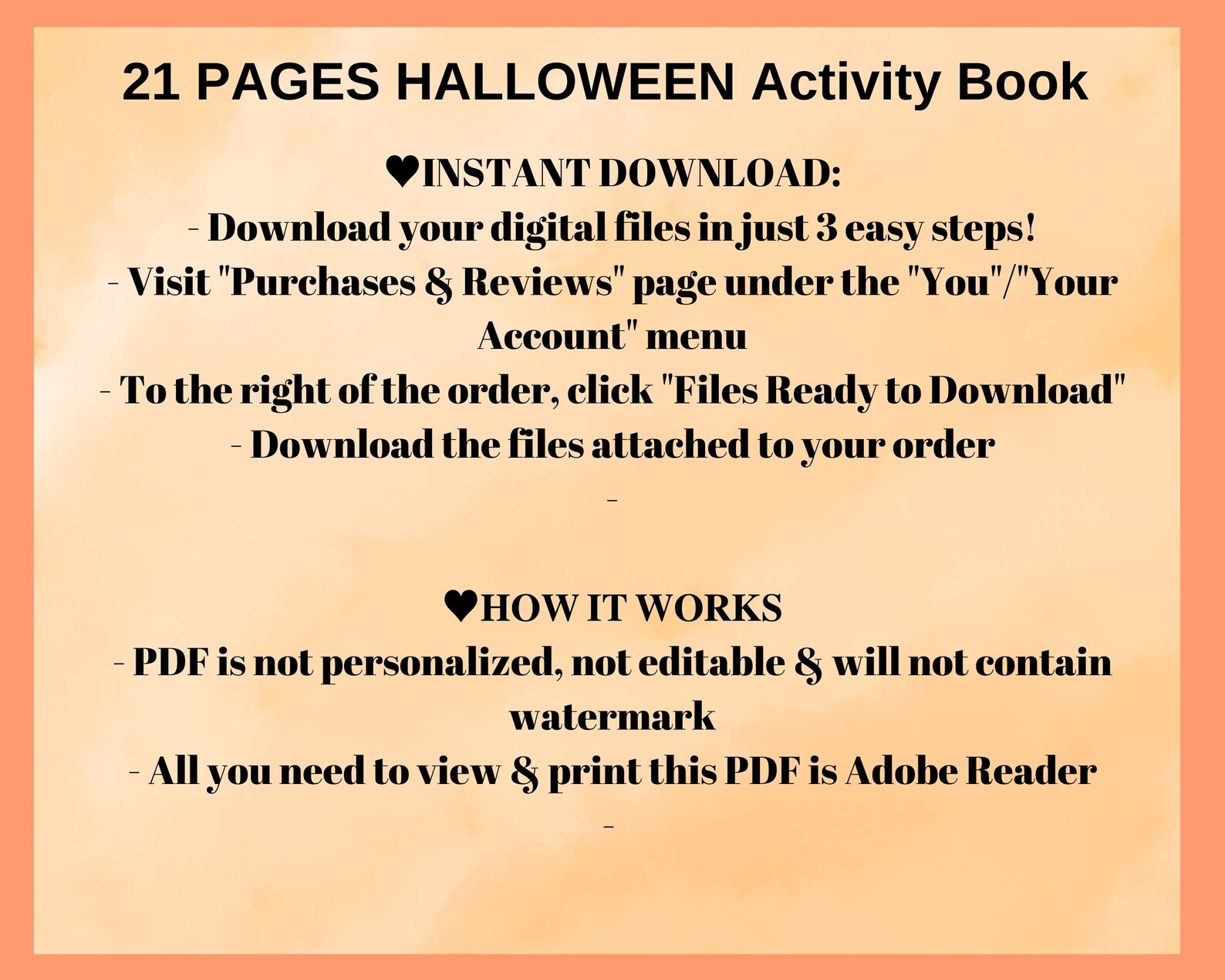 Halloween Kids Coloring Page Halloween Activity Book Halloween - Etsy