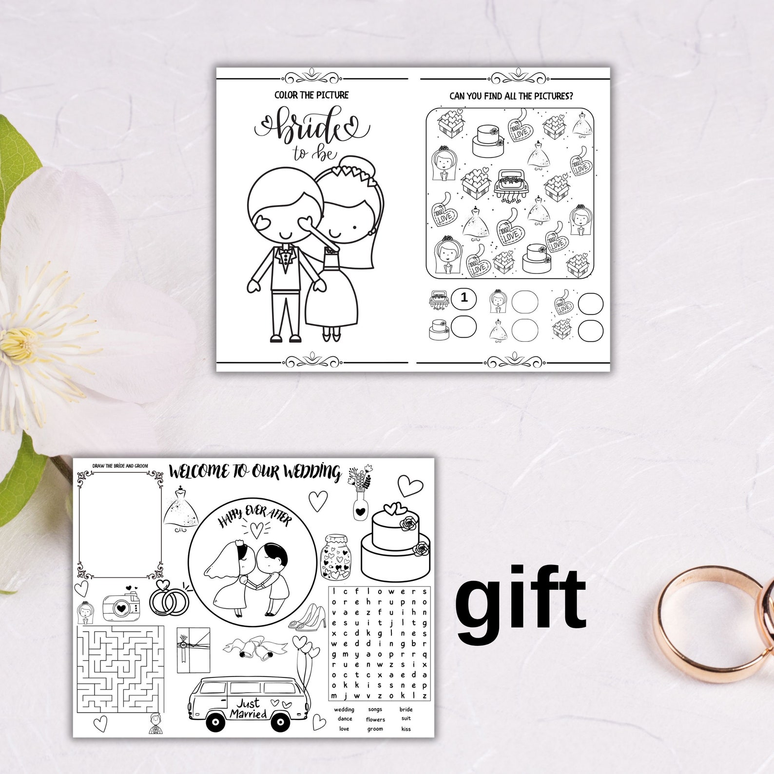 Editable Wedding Activity Cook Printable Kid Wedding Activity Book ...