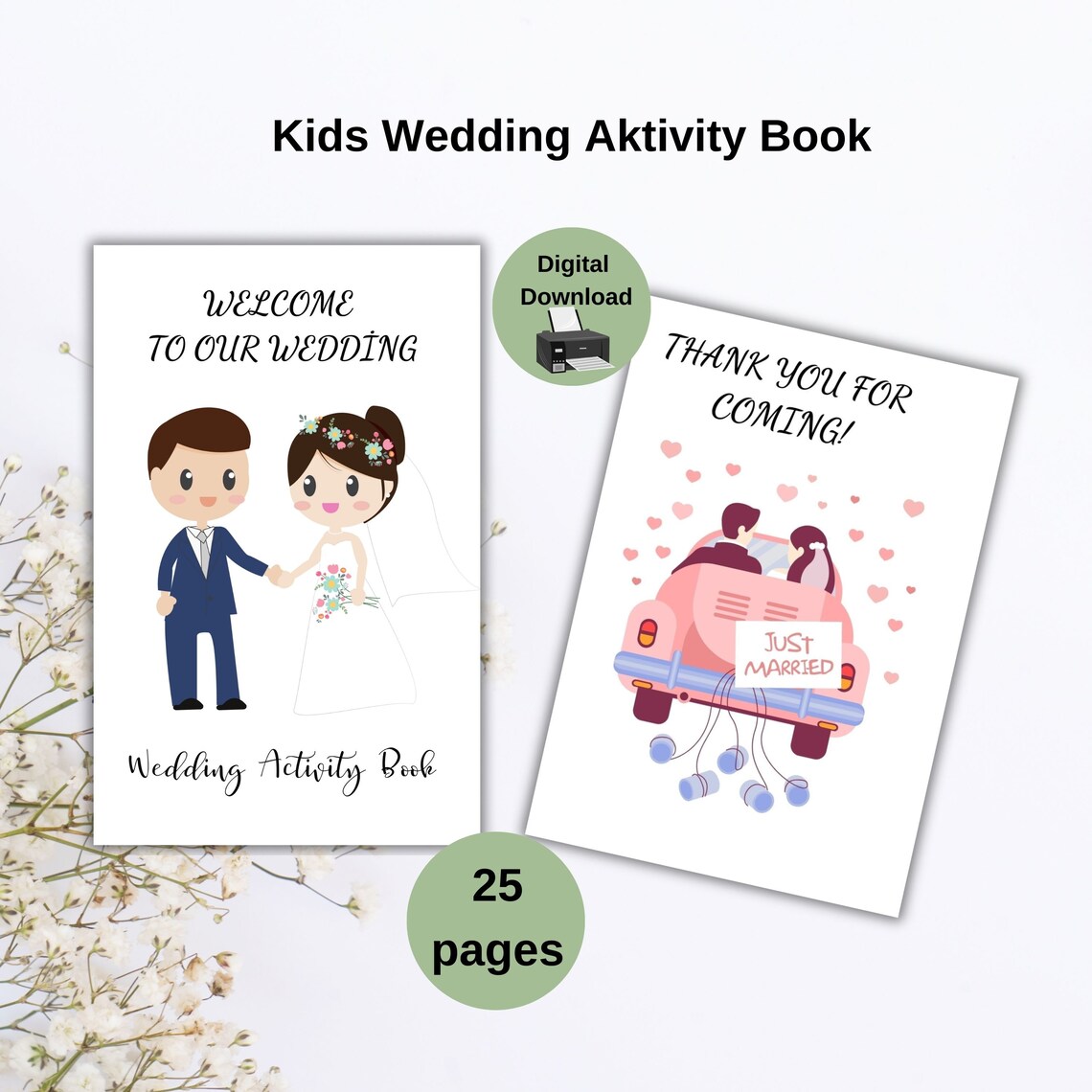 Editable Wedding Activity Cook Printable Kid Wedding Activity Book ...