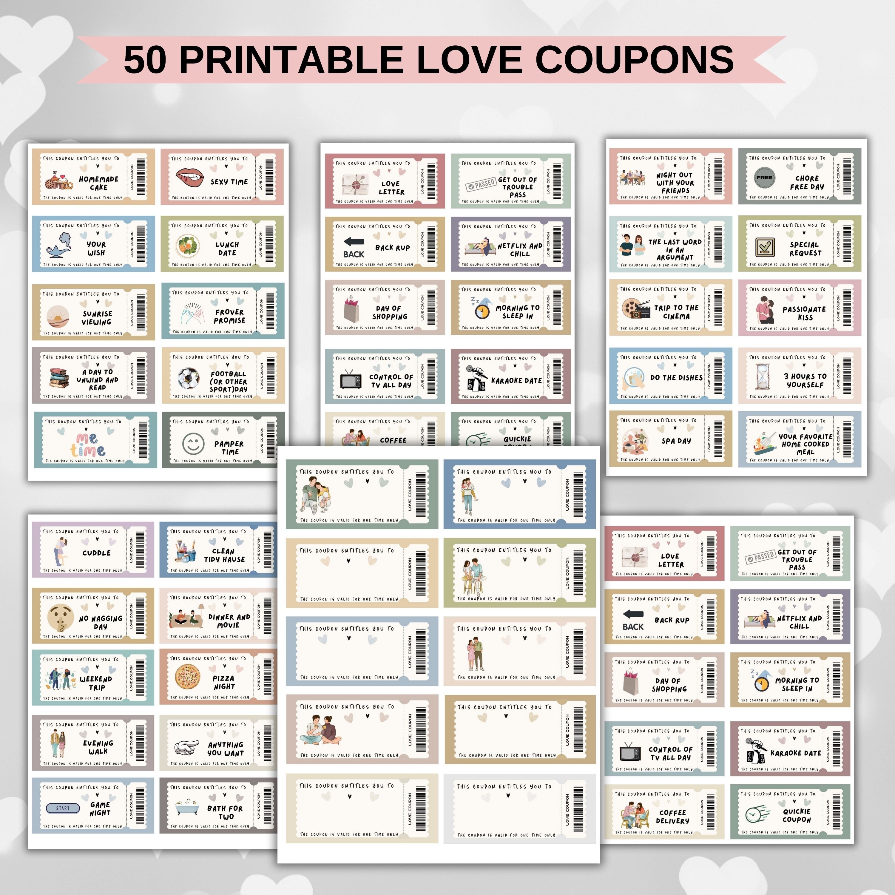 Boyfriend Coupon Book Boyfriend Valentine's Day Gift Coupon Book ...